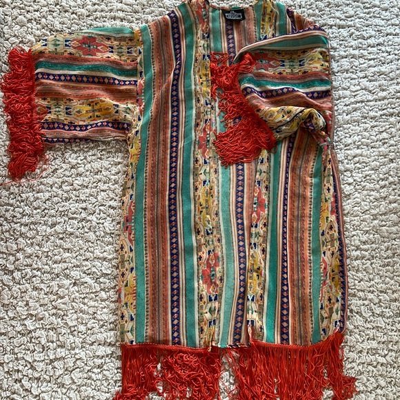 Angie | Swim | Angie Colorful Kimono | Poshmark